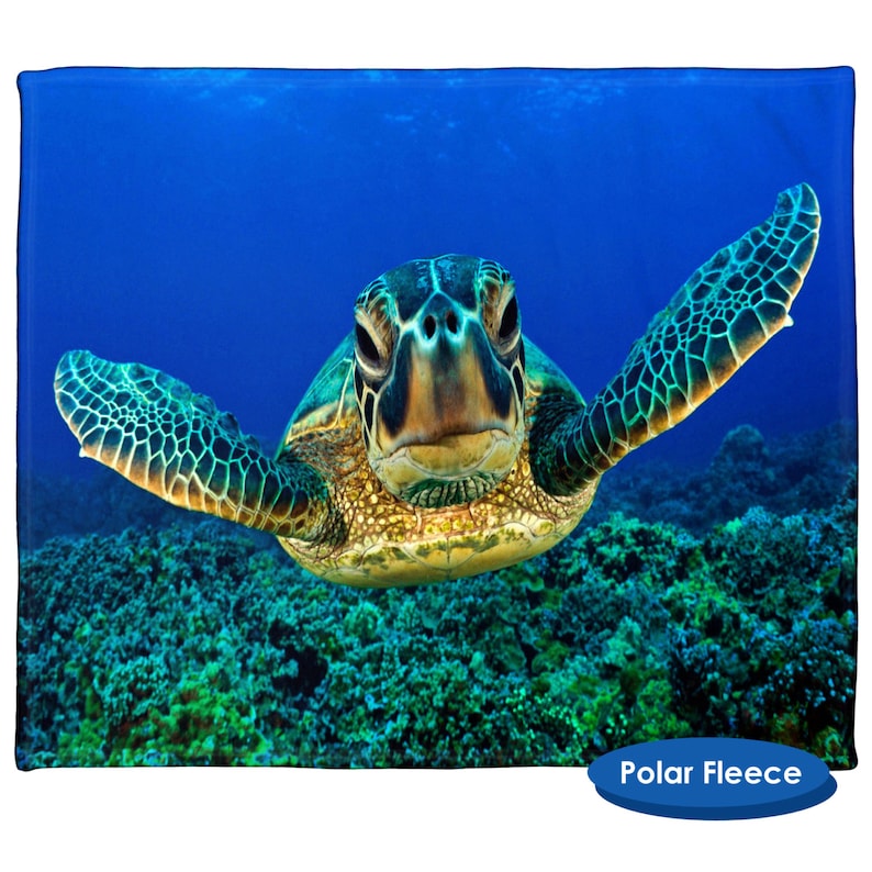 Aquatic Sea Turtle Throw Blanket / Tapestry Wall Hanging - Etsy