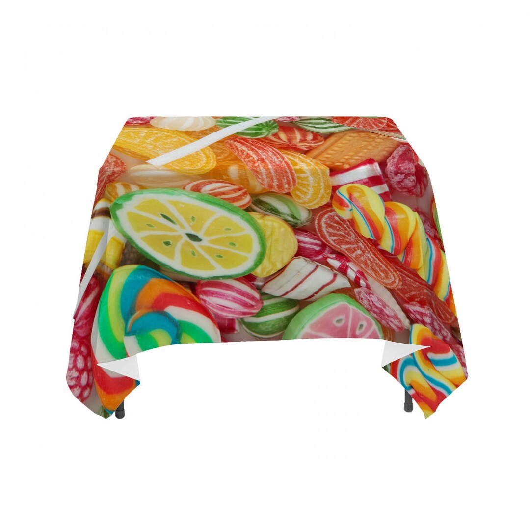 Colorful Candy, Linen Table Cloth - Etsy