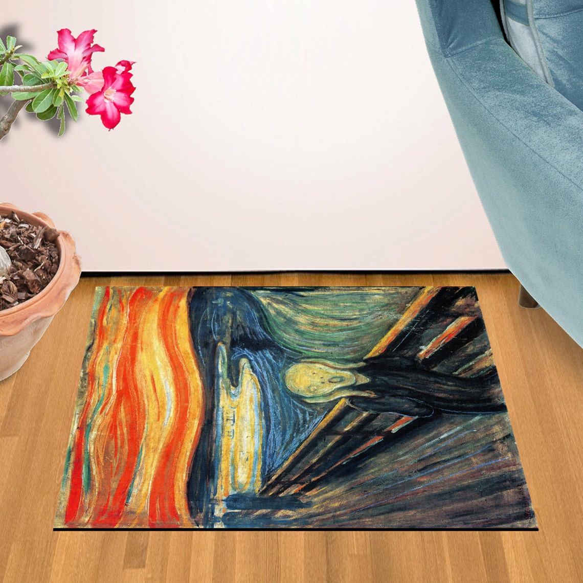 The Scream by Edvard Munch Doormat Rug 24 X 36 - Etsy