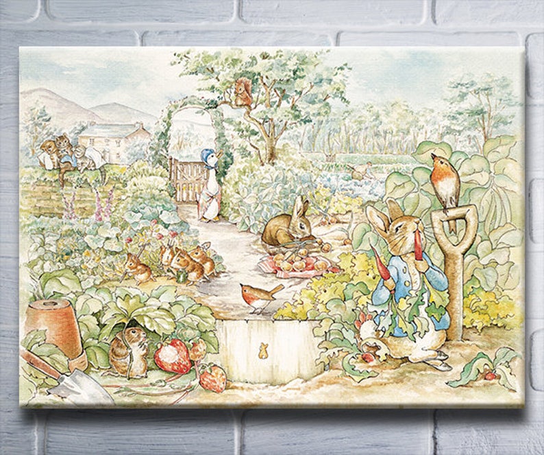 Beatrix Potter Characters - Canvas Wrap Print - Etsy