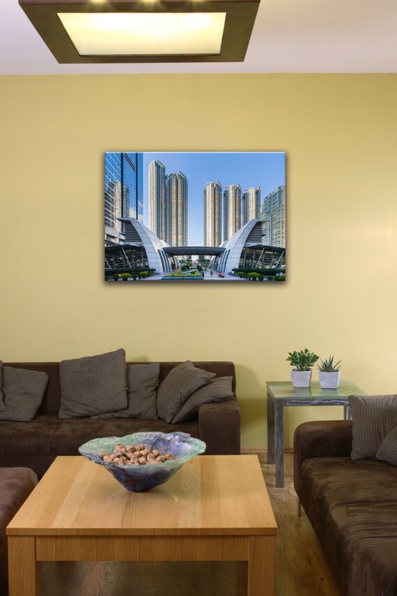 Kowloon Waterfront Hong Kong 12 X 18 Canvas | Etsy