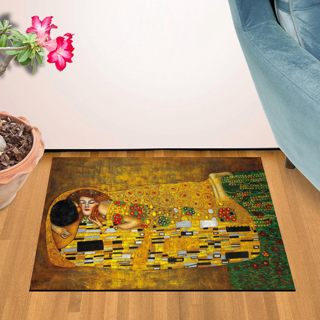 The Kiss by Gustav Klimt Design Door Mat Rug (24" X 36") - Etsy