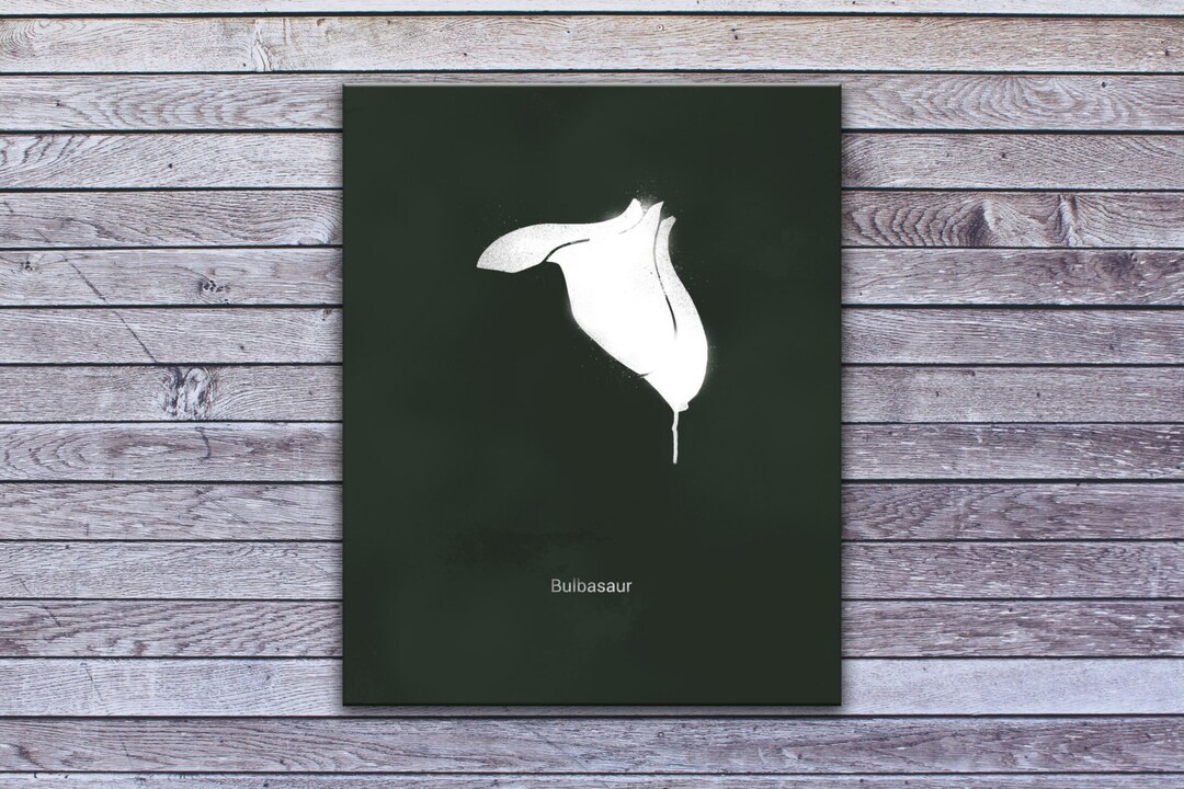 Minimalist Bulbasaur (24" X 36") - Canvas Wrap Print - Etsy