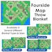Earthbound Fourside Map Throw Blanket / Tapestry Wall - Etsy