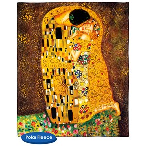 The Kiss Gustav Klimt Throw Blanket / Tapestry Wall Hanging - Standard ...