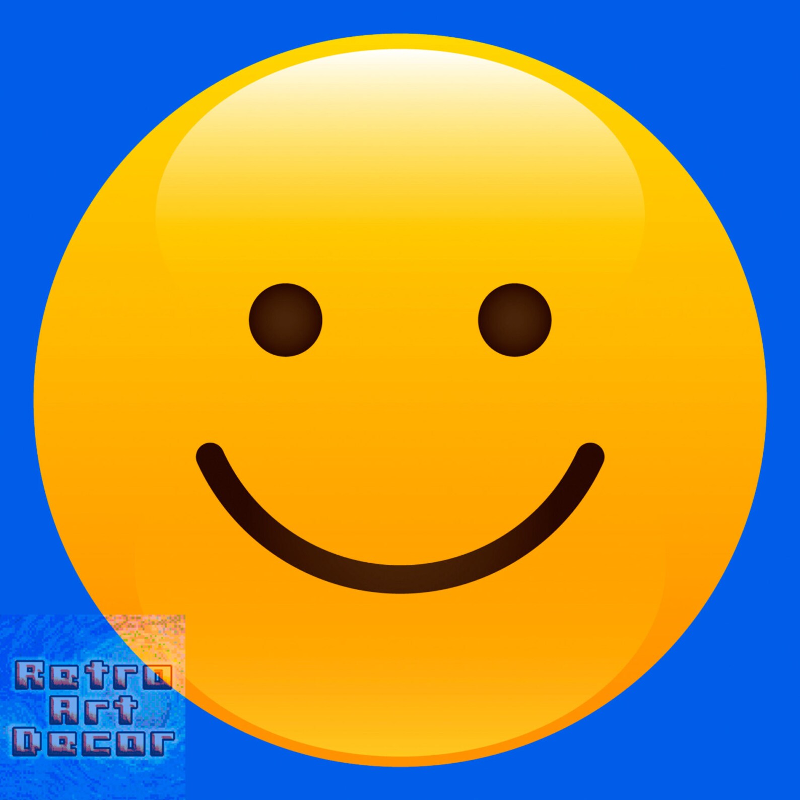 Smile Smiley Face Shiny Emoji 12 X 12 Canvas - Etsy