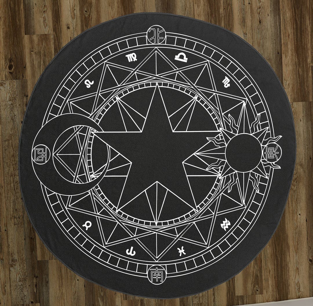 Sakura's Magic Circle 60" Round Area Rug -OR- Towel - Etsy
