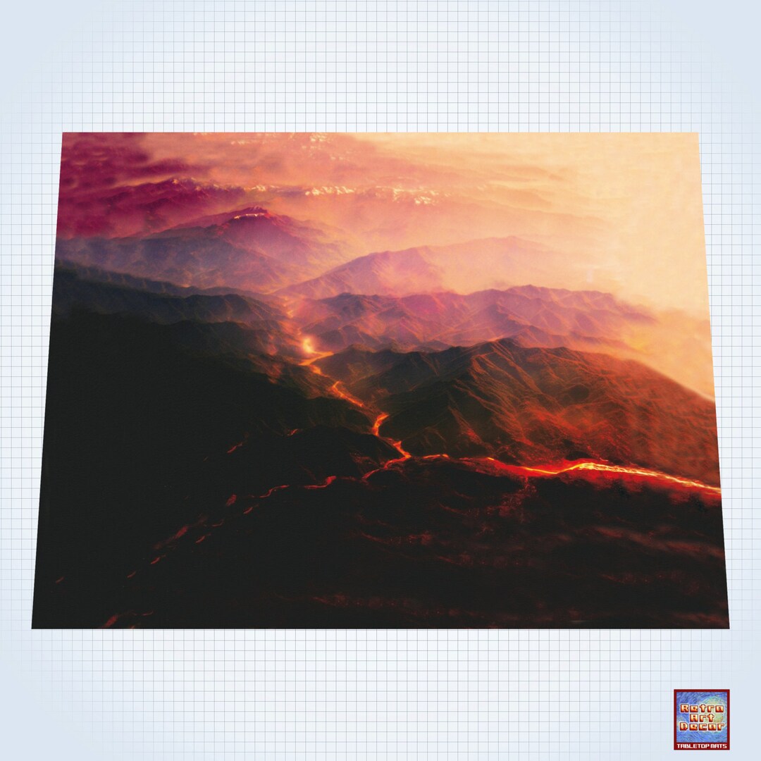 Volcanic Mountain Range - #GM302 - 60" X 80" (4' X 6' Plus) Fleece ...
