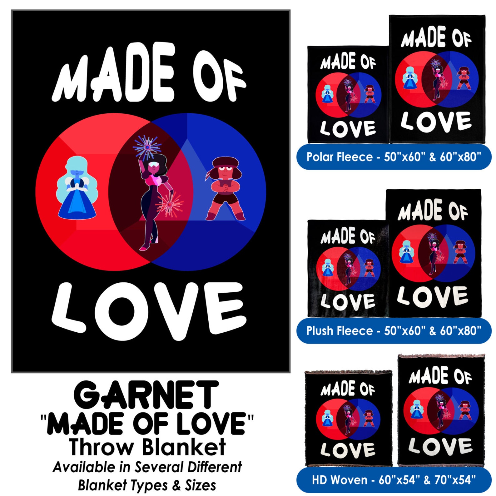 Garnet, "made of Love" - Throw Blanket / Tapestry Wall Hanging - Etsy