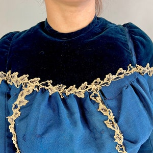 1900s Blessed in Blue Ensemble | Vintage Antique Edwardian Wool Twill ...