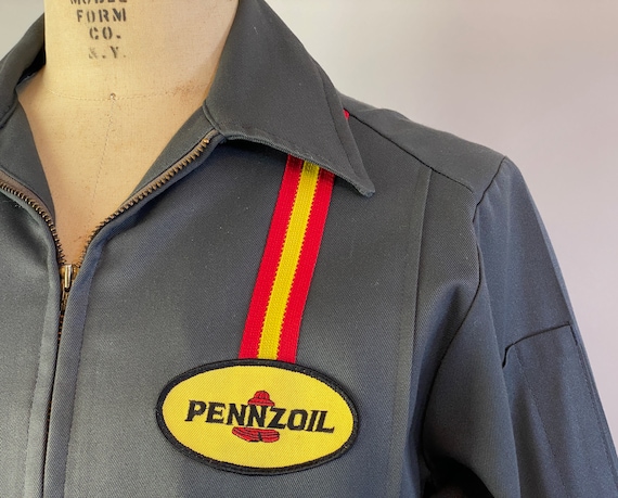 1960s Motor Mel Jacket | Vintage 60s Pewter Grey Dura… - Gem