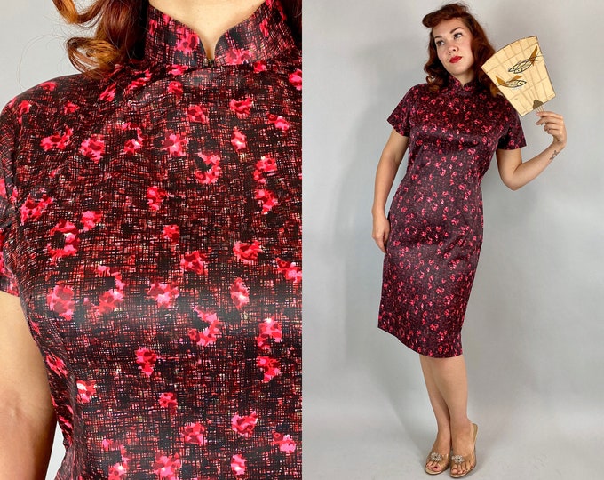 1950s Everything's Coming up Roses Cheongsam Vintage 50s - Etsy