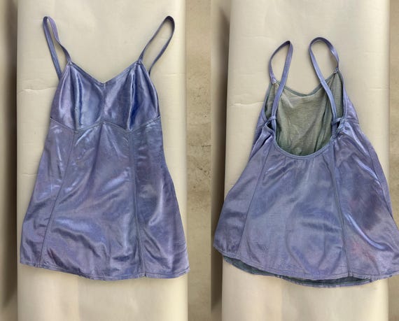 1930s Swimming in Satin Swimsuit | Vintage 30s Icy La… - Gem