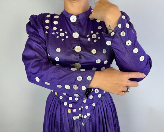 1800s Purple Pearlie Princess Dress Ensemble | Vintag… - Gem