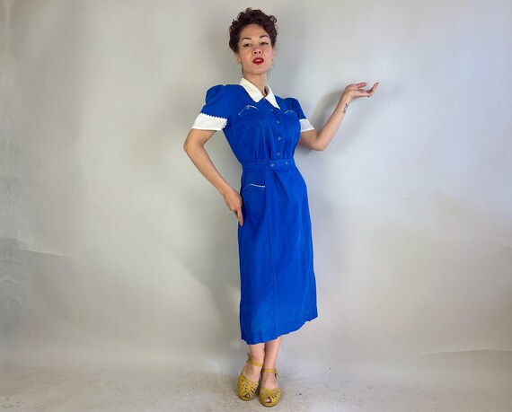 1940s Sweetest Waitress in Town Dress | 40s Vintage T… - Gem