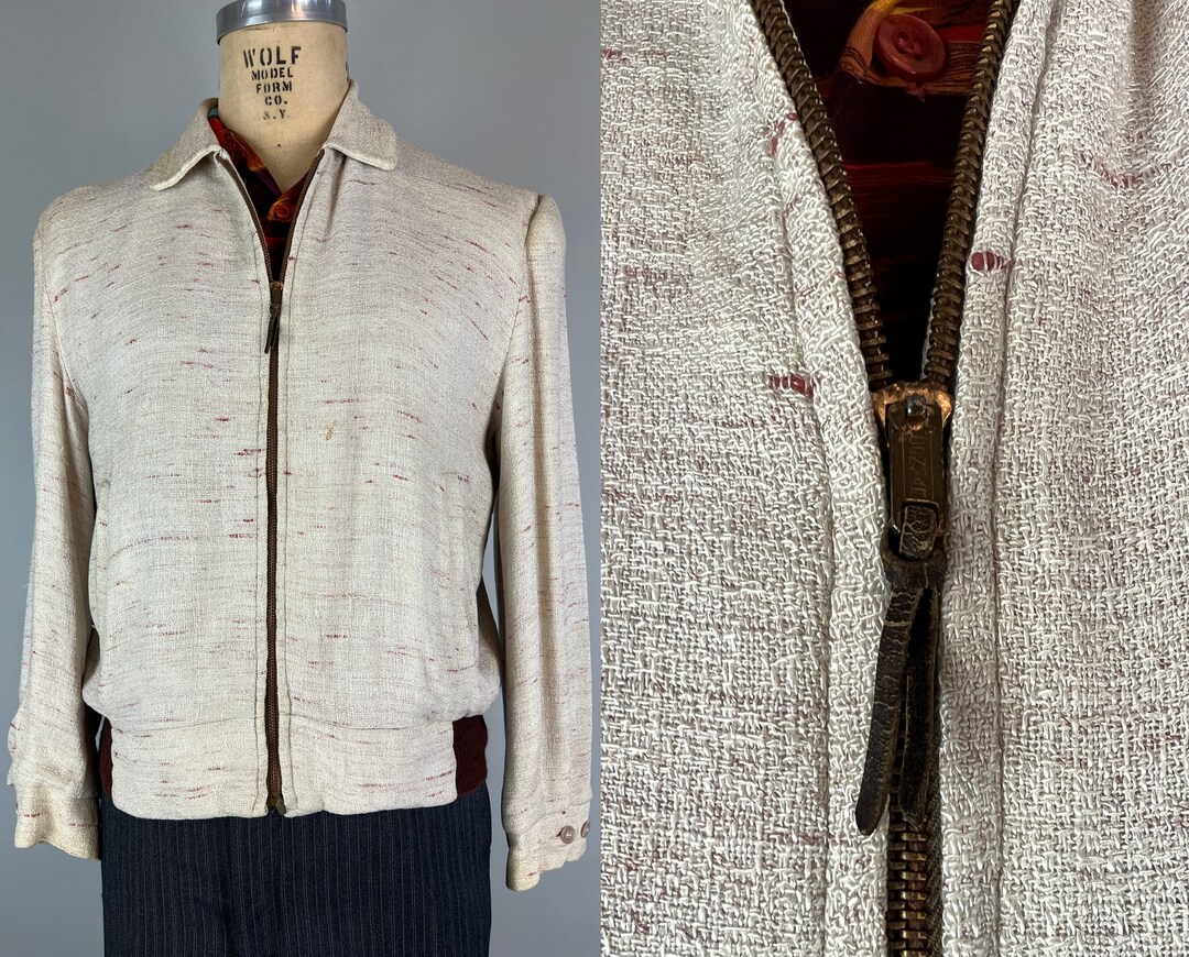 1950s Rockin' at the Conga “ricky” Jacket | Vintage 50s White With Red ...