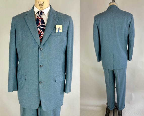 1950s Hollywood Hero Macintosh Suit | Vintage 50s Ste… - Gem