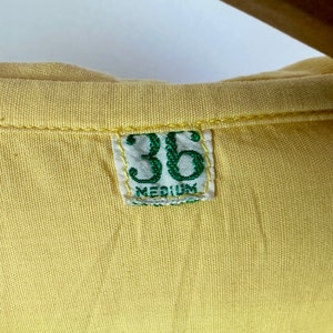 1930s Diner Donna Dress | Vintage 30s Canary Yellow Cotton Shirtwaist ...