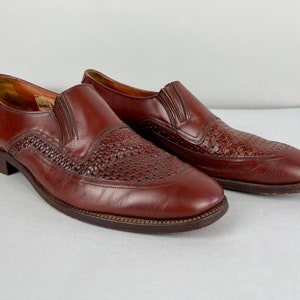 1940s Stepping Out Shoes | Vintage 40s Mahogany Brown Leather Loafers ...