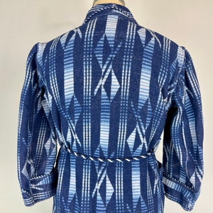 1920s Cuddle up Beacon Robe Vintage 20s Blue Tones and White Deco ...