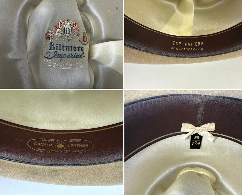 1940s Southern Comfort Fedora | Vintage 40s Taupe Wool Felt Homburg Hat ...