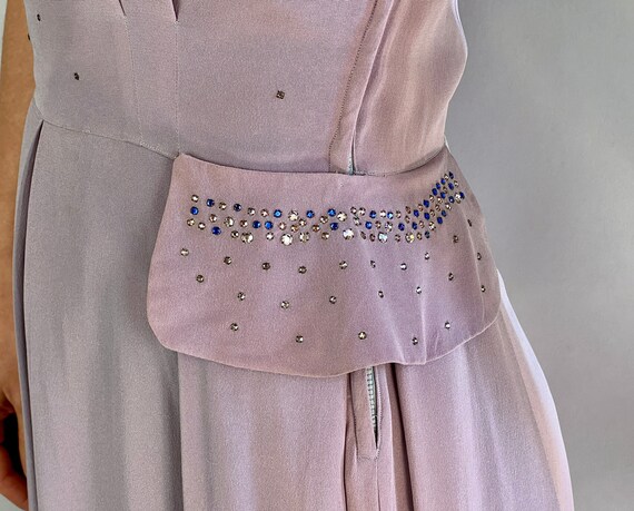 1940s Lively Lithe Lilac Dress | Vintage 40s Purple R… - Gem