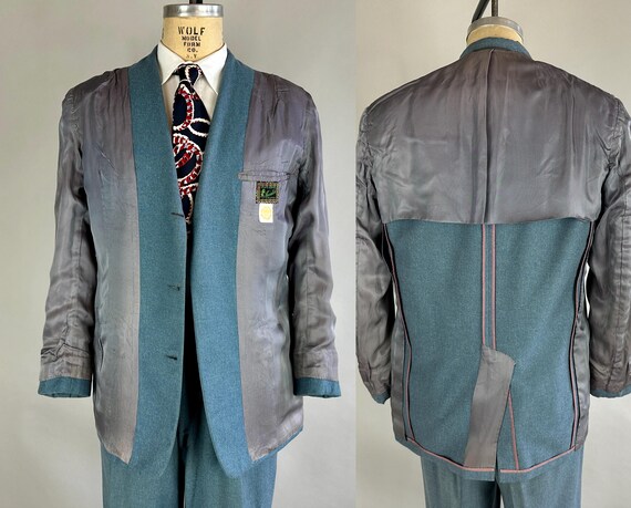 1950s Hollywood Hero Macintosh Suit | Vintage 50s Ste… - Gem