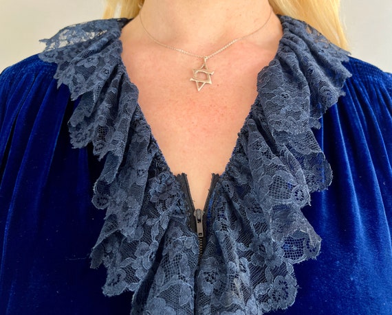 1930s Astonishing Azure Dress | Vintage 30s Deep Blue… - Gem