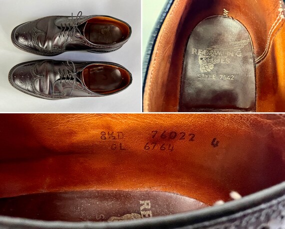 1940s Debonair Red Wing Shoes | Vintage 40s Oxblood R… - Gem
