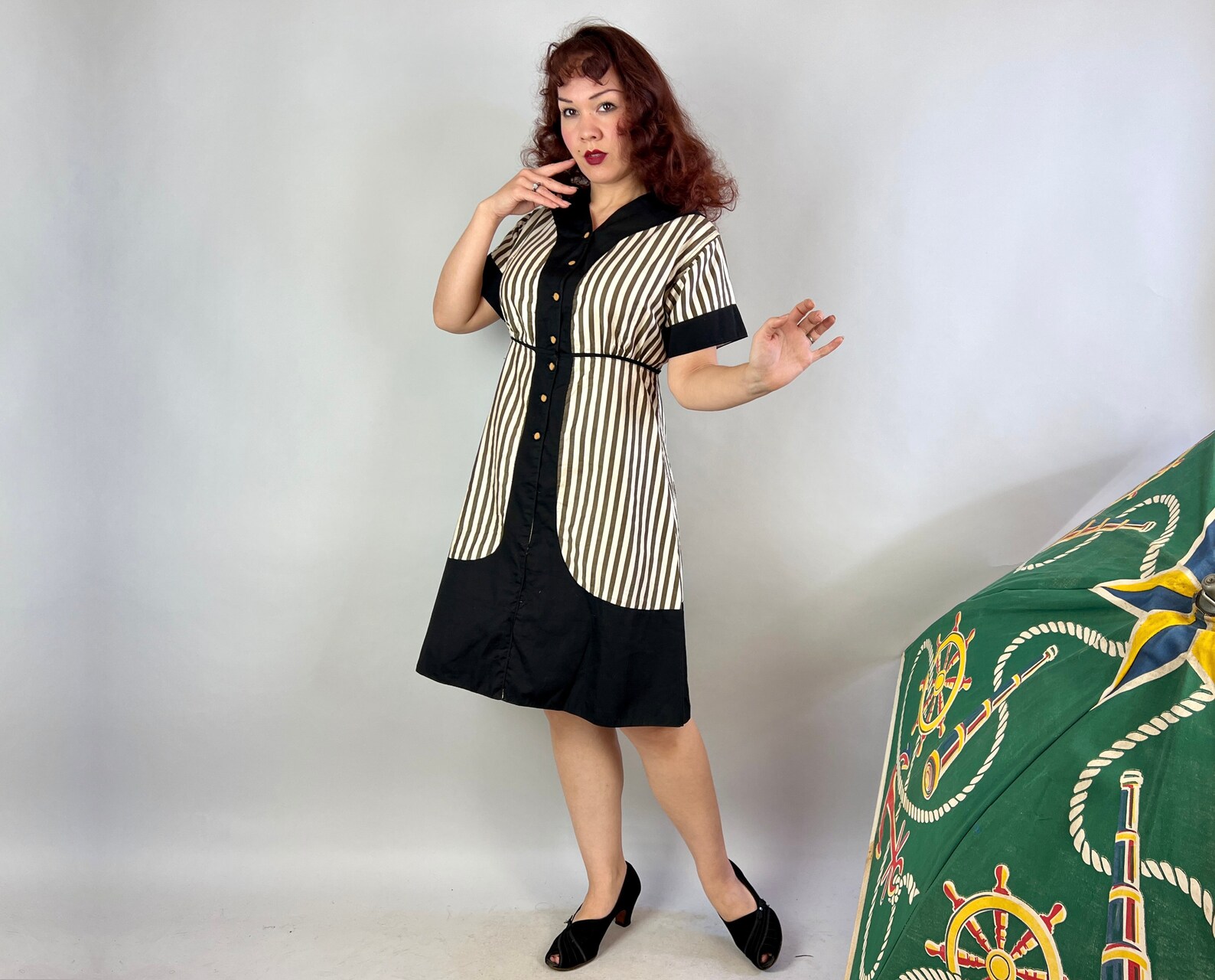 1900s Sweeney Todd Swim Dress | Vintage Antique Edwardian Black and ...