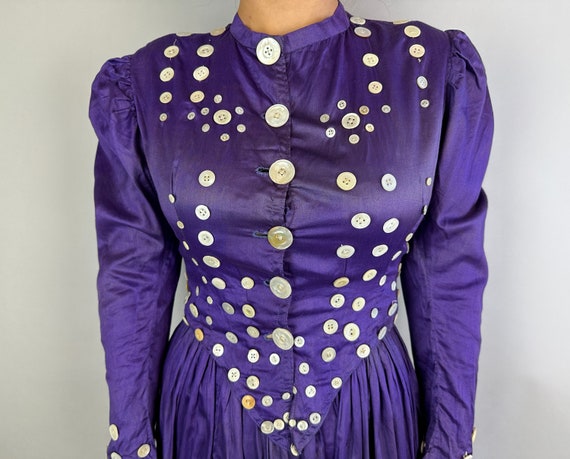 1800s Purple Pearlie Princess Dress Ensemble | Vintag… - Gem