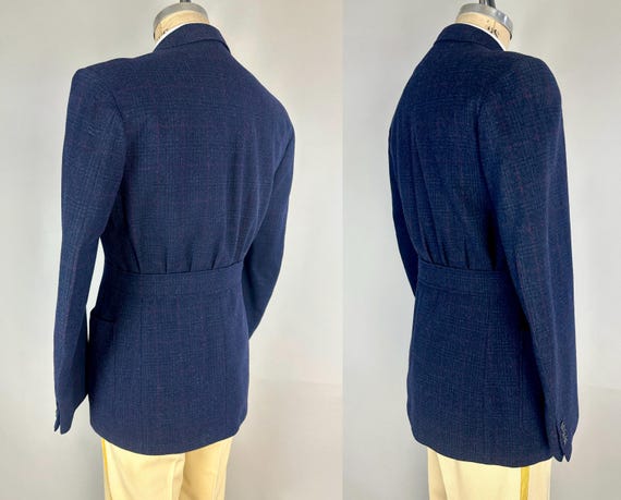 1930s Shadow Plaid Belted Back Suit | Vintage 30s Two… - Gem