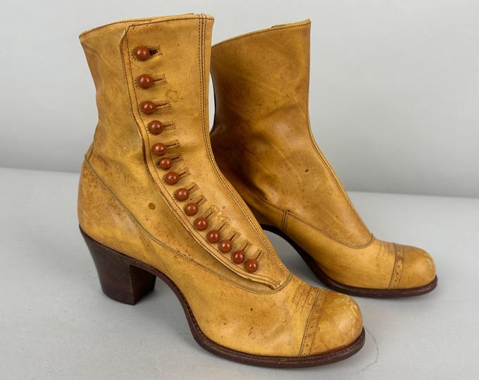 1900s Beautiful Button Boots | Vintage Antique Victorian Edwardian ...
