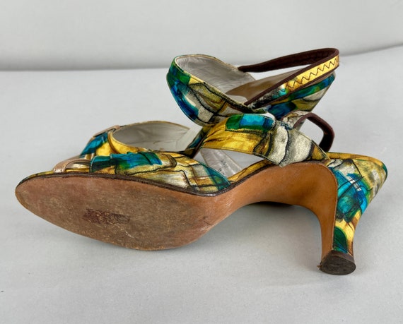 1950s Millie's Mid Century Modern Sandals | Vintage 5… - Gem