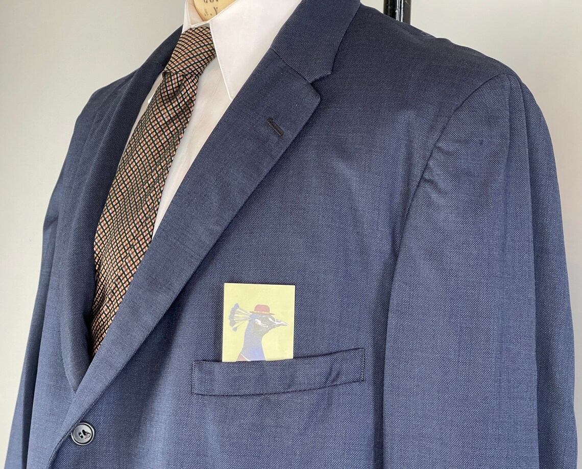 1950s Starry Night Suit Vintage 50s Midnight Blue Wool | Etsy