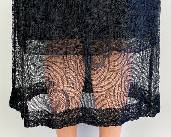 1920s Hypnotic Heda Dress | Vintage 20s Black Interlo… - Gem