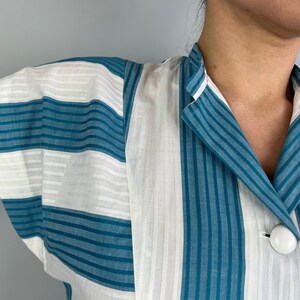 1940s Beach House Betty Frock Vintage 40s Nautical Cotton | Etsy