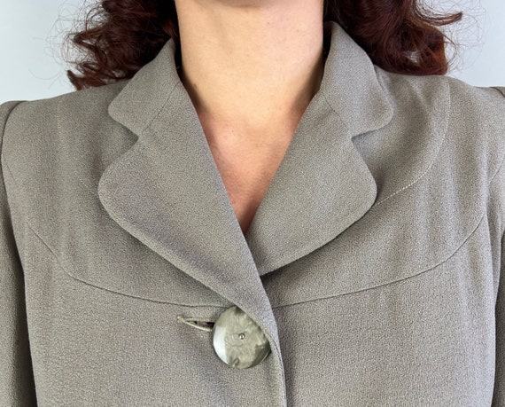 1940s Stone Cold Fox Coat | Vintage 40s Dove Grey Wo… - Gem