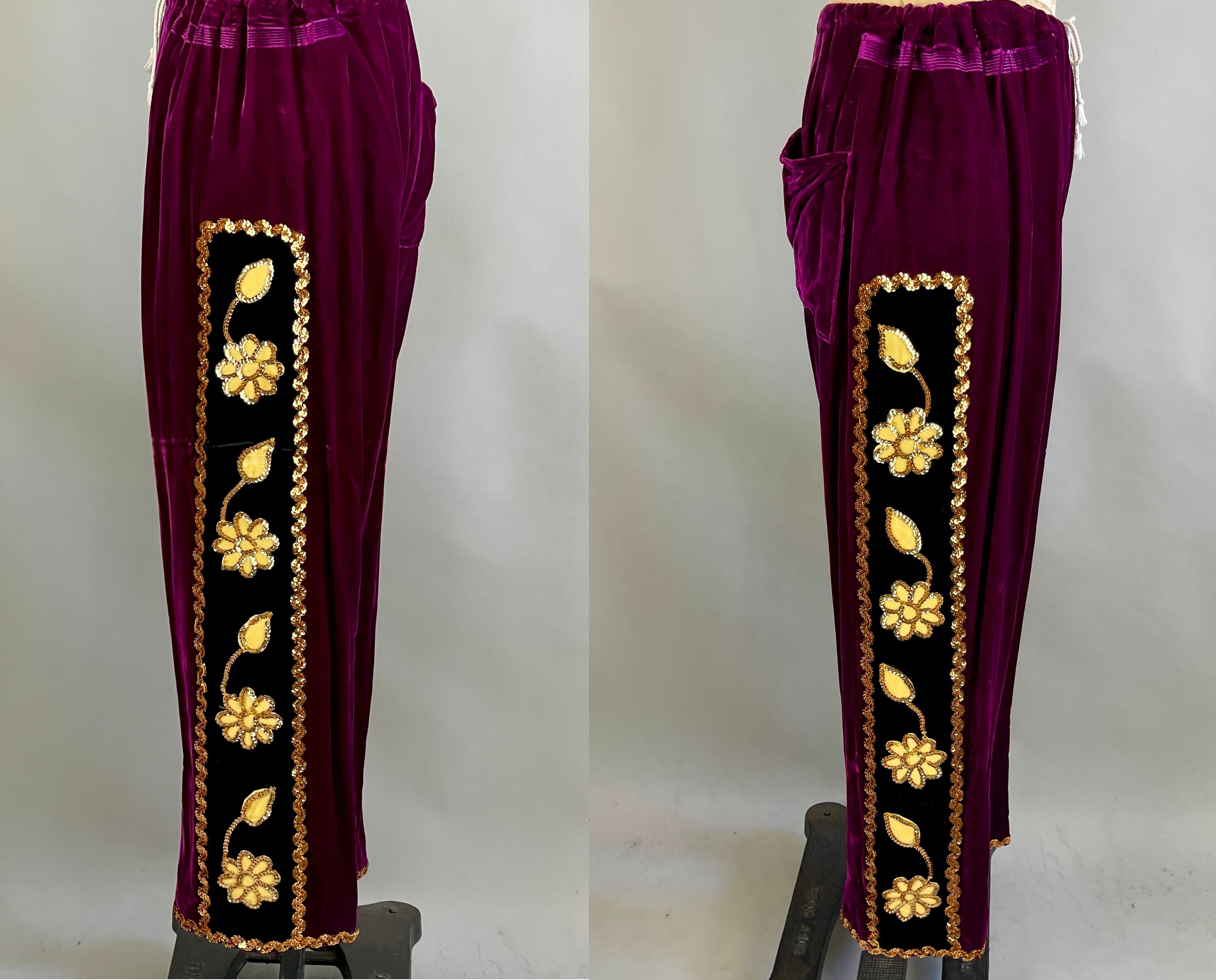 1950s Odd Fellows Ritual Garb | Vintage 50s Purple Gold and Black Rayon ...