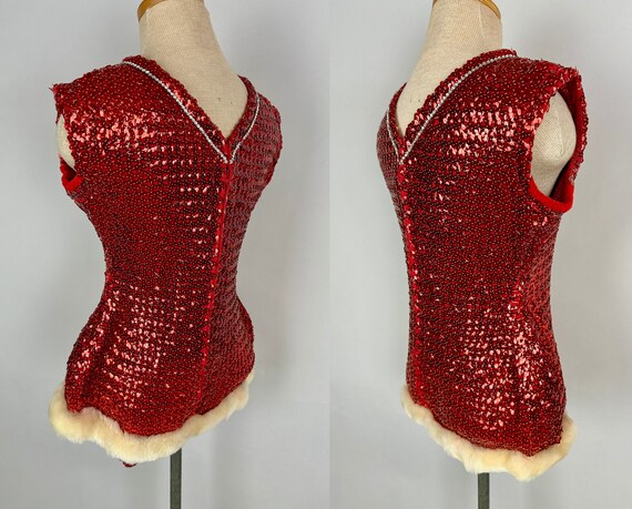 1950s Santa Baby Burlesque Costume | Vintage 50s Red … - Gem