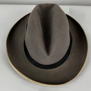 1940s Paragon of Style Fedora | Vintage 40s Dove Grey Hard Brim Beaver ...