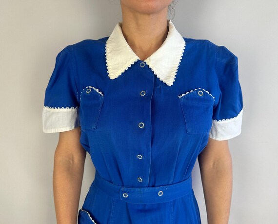 1940s Sweetest Waitress in Town Dress | 40s Vintage T… - Gem