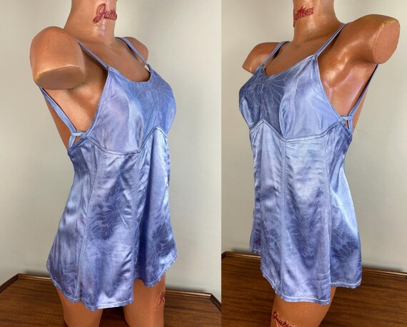 1930s Swimming in Satin Swimsuit | Vintage 30s Icy La… - Gem