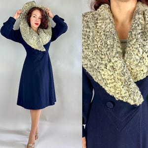 Navy Princess Coat 40s Vintage - Etsy UK