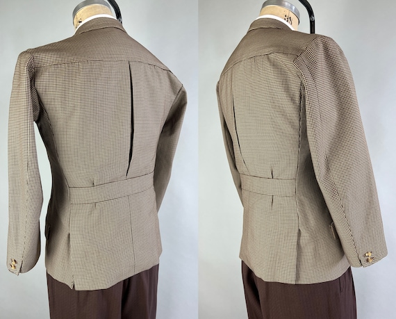 1930s Out with the Hounds Belted Back Jacket | Vintag… - Gem