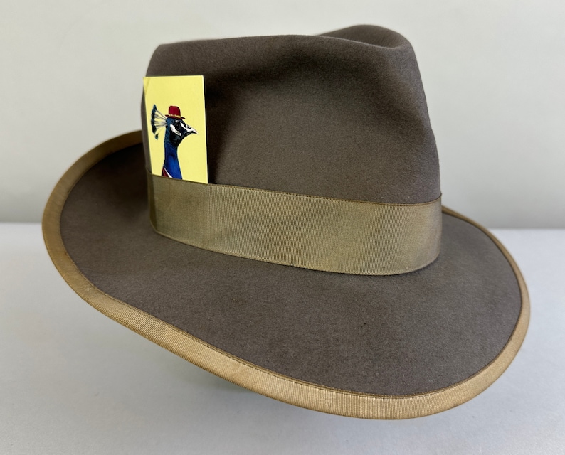 1940s Dapper Dan Fedora | Vintage 40s Dove Grey Beaver Felt Royal ...