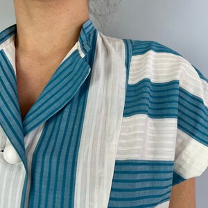 1940s Beach House Betty Frock Vintage 40s Nautical Cotton | Etsy