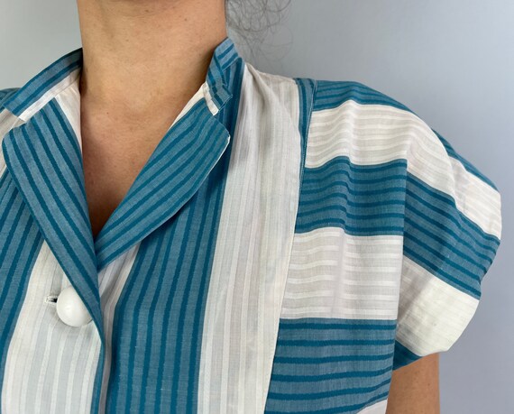 1940s Beach House Betty Frock | Vintage 40s Nautical … - Gem