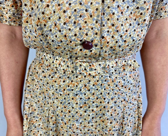 1950s Magic Eye Dress | Vintage 50s Painterly Abstrac… - Gem