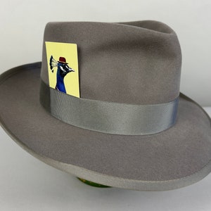 1940s Silver Fox Fedora Vintage 40s Dove Grey Beaver Felt Hat With ...